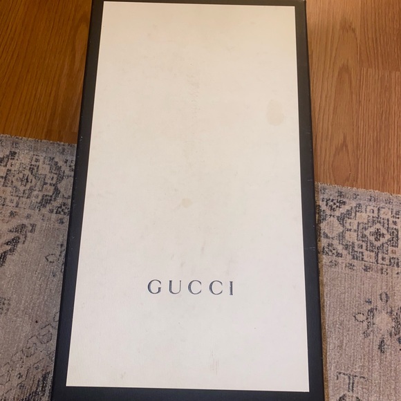 Gucci | Shoes | Gucci Ace Flame Black Leather Sneakers Mens Size 1 ...